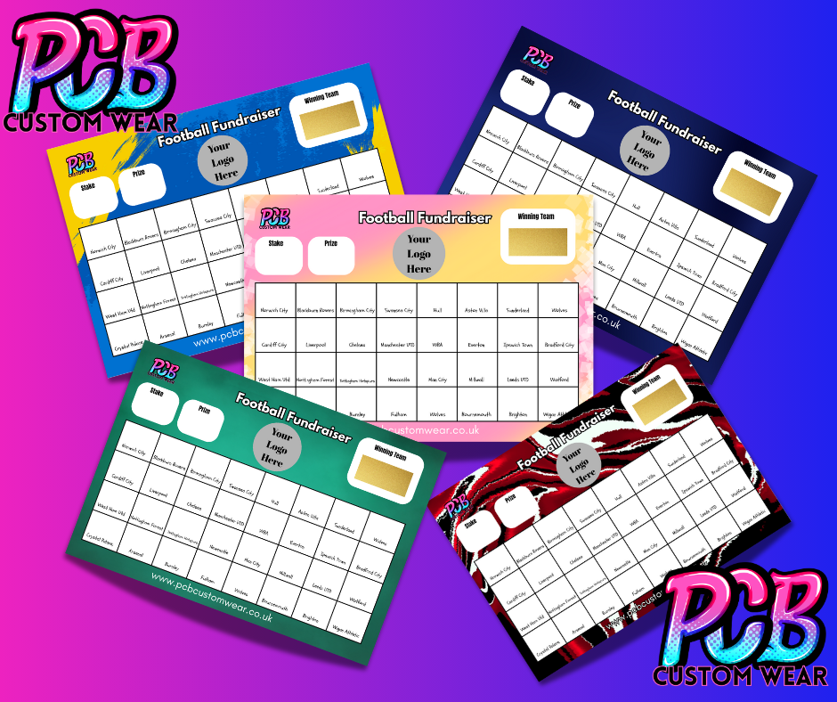 Fundraising Guess The Team – PCB Custom Wear